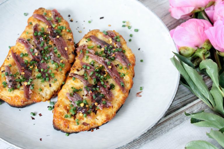 Cheesy Anchovy Toast - Confessions of a Chocoholic